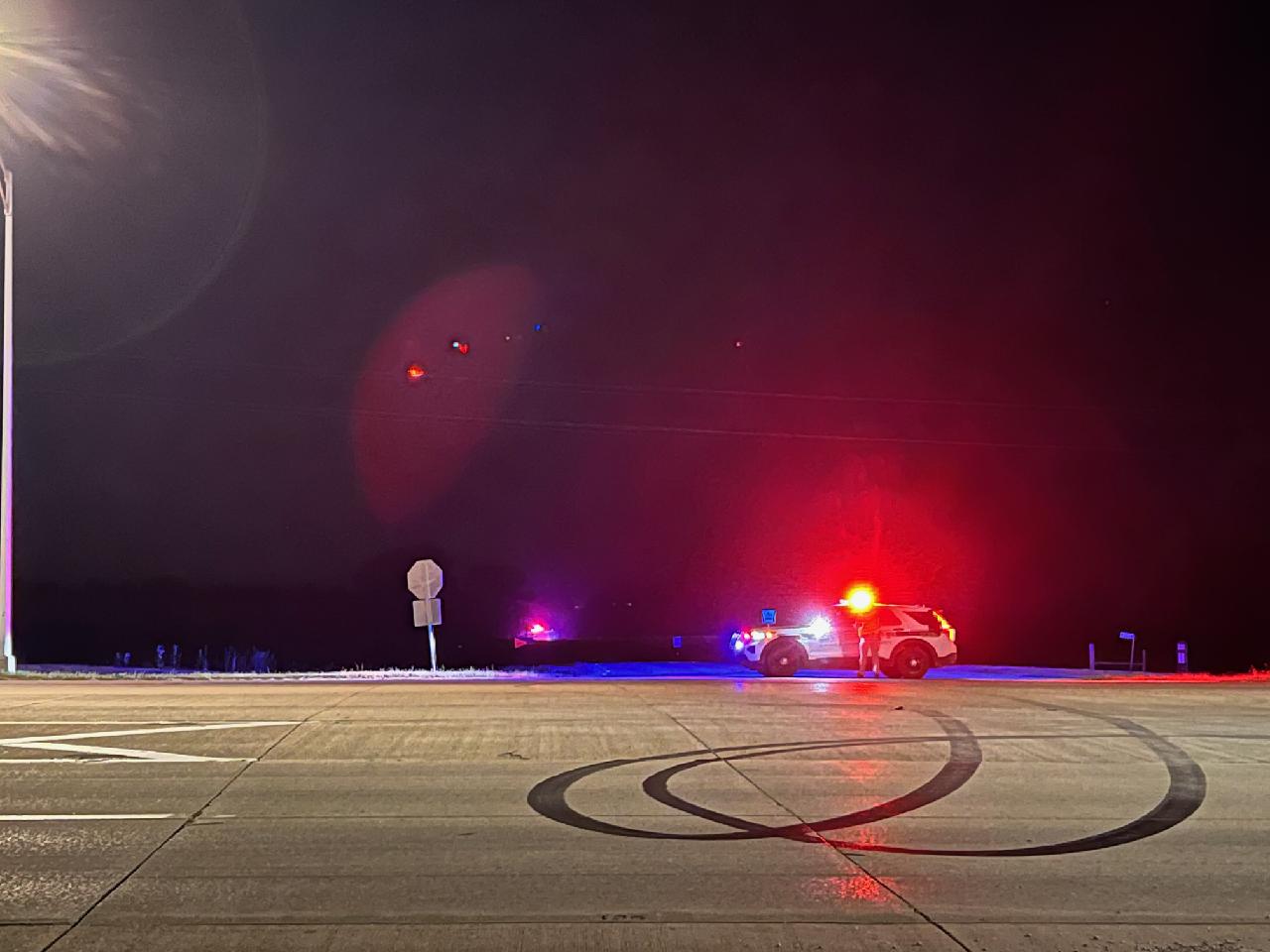 First responders block off road north of Lincoln