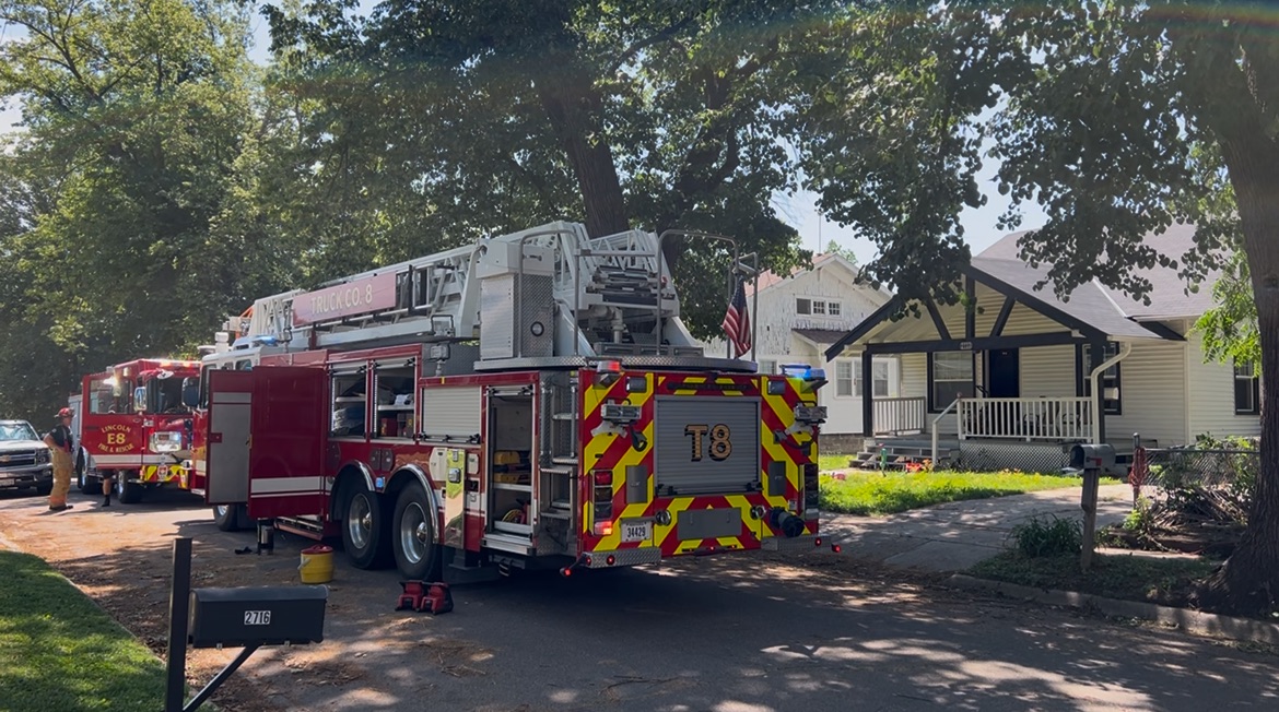 Lincoln Fire & Rescue responds to house fire near Antelope Park